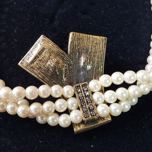Heidi Daus | Jewelry | Heidi Daus Statement Pearl And Rhinestone ...